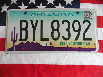 US ARIZONA BYL8391 AUTO CAR KENNZEICHEN NUMMERNSCHILD PLATE TAG DEKO 11 ...