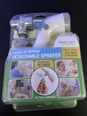 Rinse Ace Snap N Spray Detachable Sprayer Shower Head | eBay