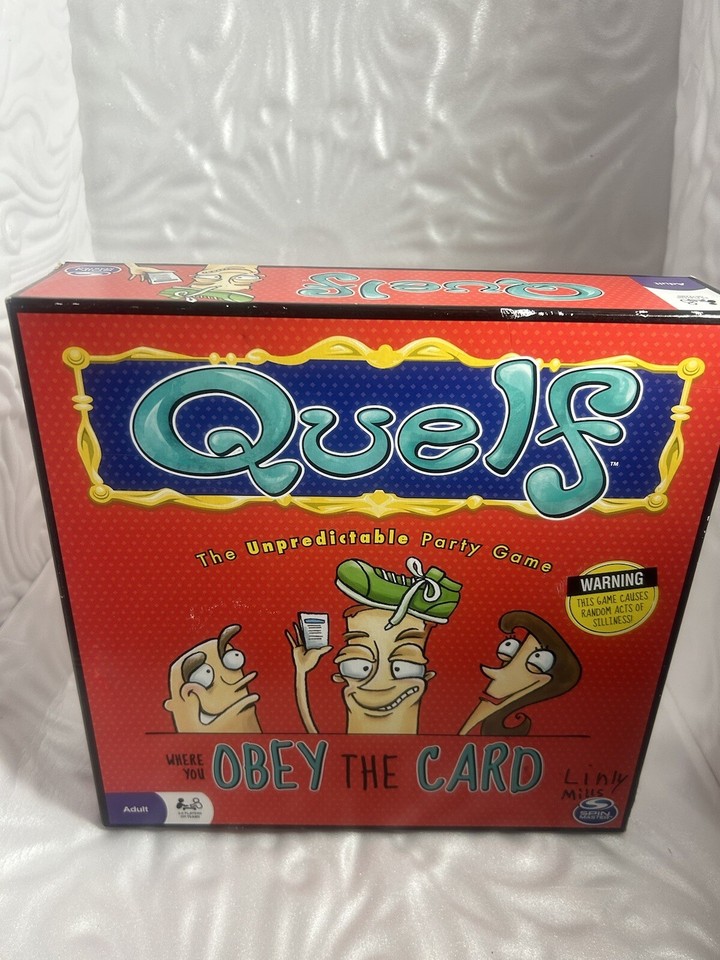 Quelf Board Game The Unpredictable Random Party Game 2012 Spin Master ...