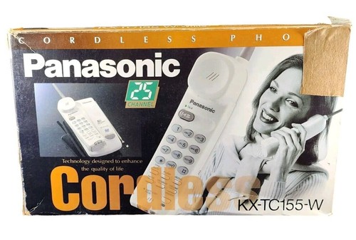 Panasonic 25 Channel Cordless Phone KX-TC155-W Vintage NEW Old Stock E# ...