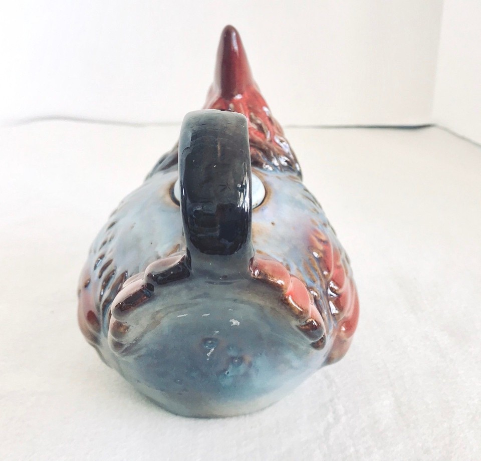 Boston Warehouse Blue and Red Ceramic Rooster 3 Cup Teapot | eBay