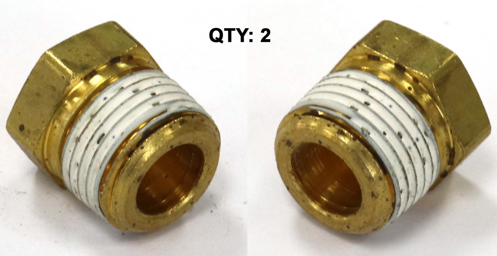 CMI 73152-6VC Brass Male Hex Pipe Plug 3/8" NPT V-Sealed Gas, Water ...