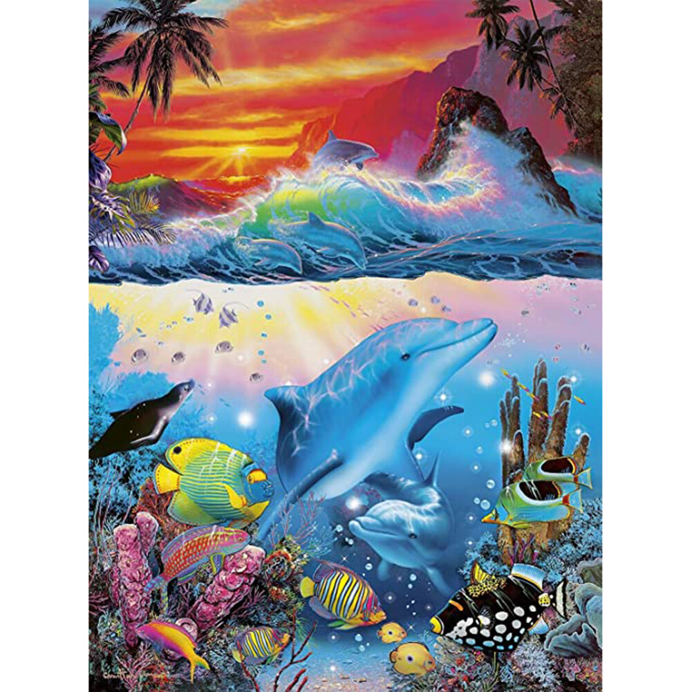 (DE1453) Diamond Painting Undersea World DIY Square Diamond Wall ...