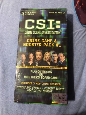 ~ BRAND NEW CSI BOARD GAME [Crime Game & Booster Pack #1] | eBay