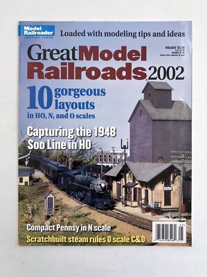 MODEL RAILROAD - "GREAT MODEL RAILROADS - 2002" - 10 GORGEOUS LAYOUTS ...