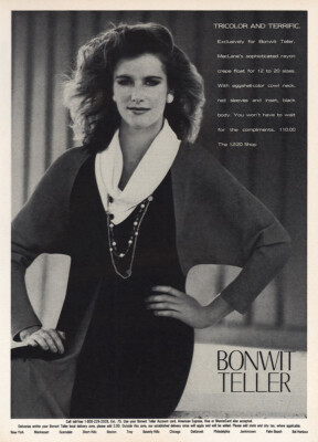 1983 Bonwit Teller: Tricolor and Terrific Vintage Print Ad | eBay