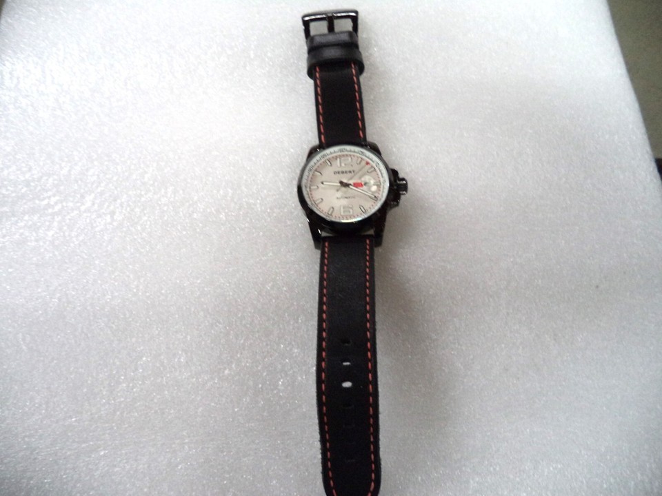 Debert Watch Black Auto Date Lg. Dial 2" Lug to Lug | eBay