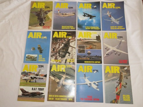 Air Pictorial Magazine x12 1987 Vintage Collectible Aircraft Aviation ...