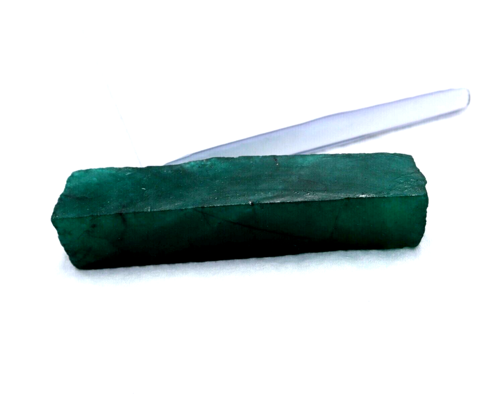 CERTIFIED Natural Emerald Earth Mined Green Rough 224Ct Loose Gemstone ...