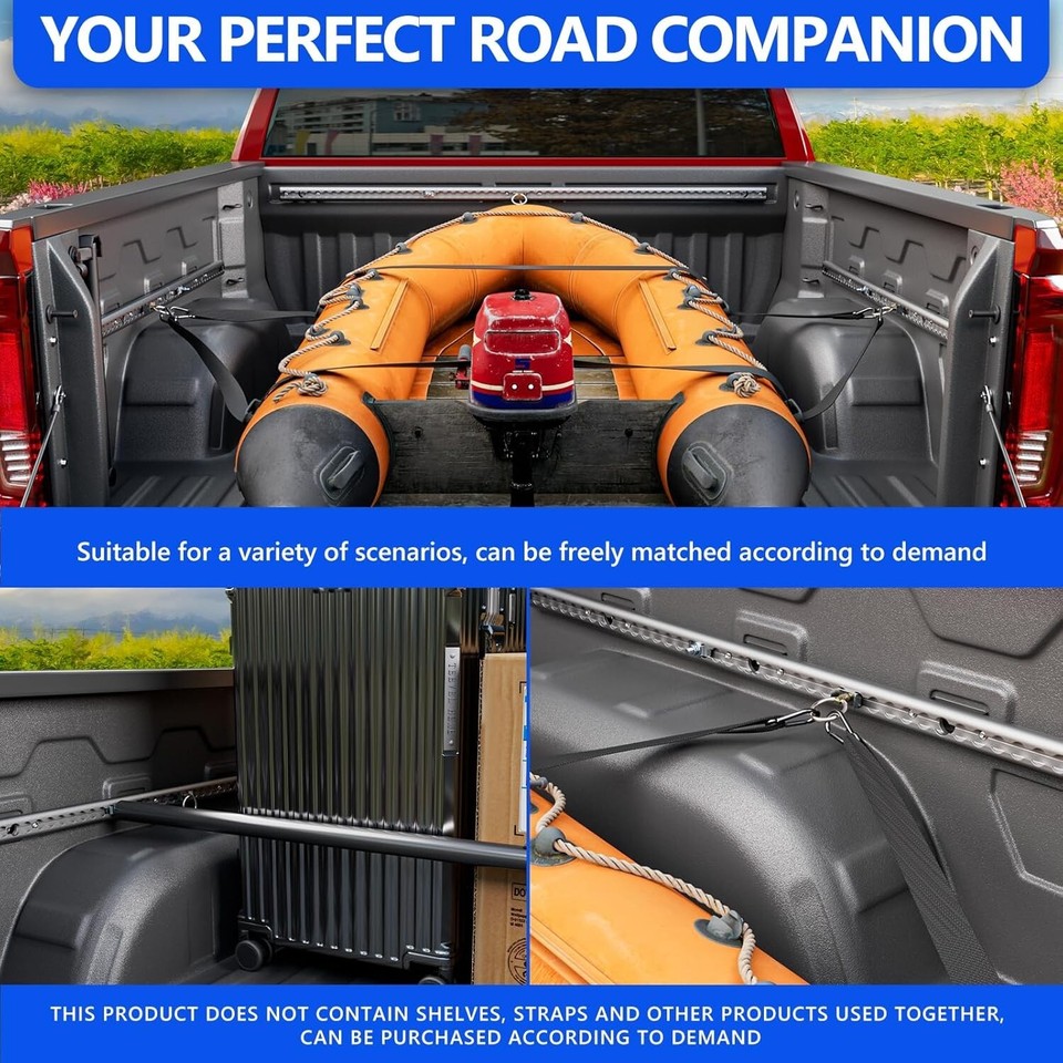 For 2019-2026 Chevy Silverado GMC Sierra 1500 Trail Rail System Tie ...