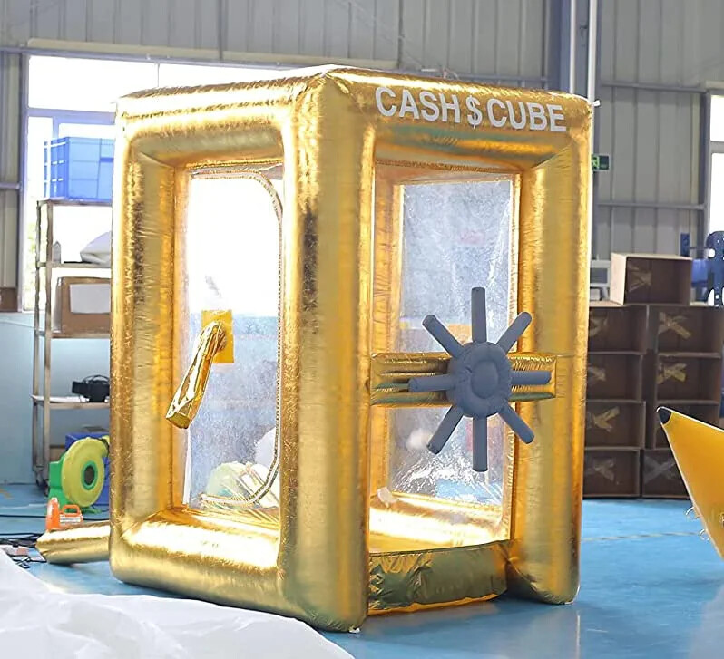 NEW Inflatable Cash Cube Booth For Business Event Promotion,NO BLOWERS ...