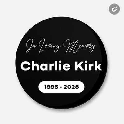 In Loving Memory Charlie Kirk Magnet | 4'' X 4'' Round Decorative ...