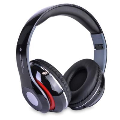 Bluetooth Wireless with Mic FM Tuner Memory Card Slot Over Ear Headset ...