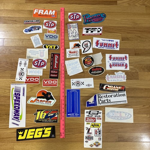 Huge Lot Of Modern And Vintage Hot Rod Stickers Automotive Racing ...