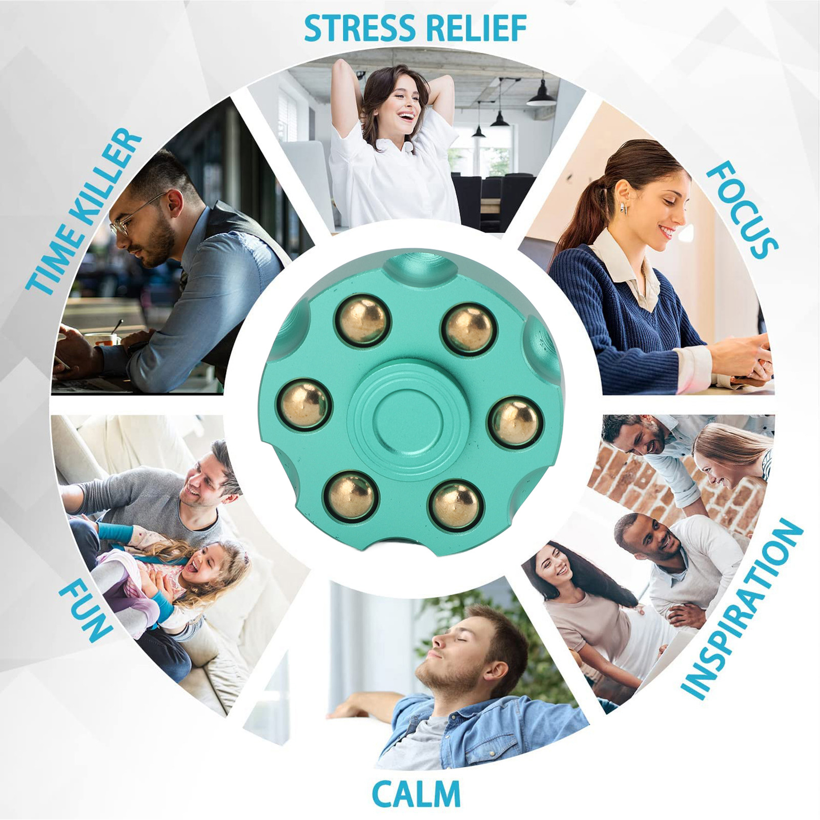 Metal Hand Rotating Toy Great Gift Fingertip Rotation Toy For ADD | eBay