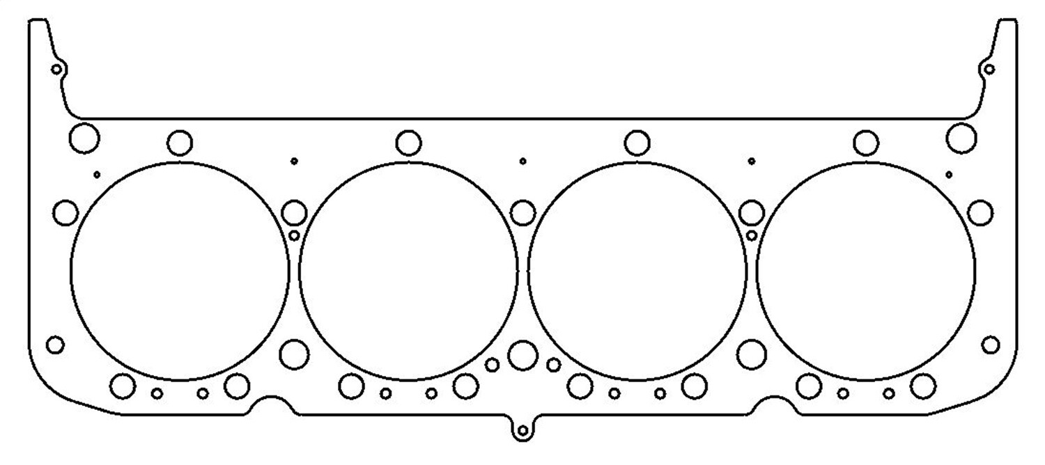 Cometic C5324-040 Cylinder Head Gasket for Chevy SB2 | Black | 0.04 in ...
