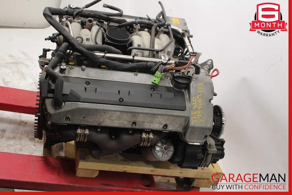 97-99 Mercedes W210 E420 4.2L V8 Complete Engine Motor Block Assembly ...