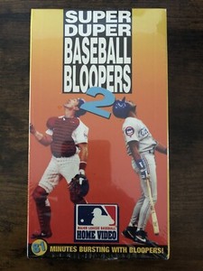 Super Duper Baseball Bloopers 2 VHS - Major League Baseball Home Video ...