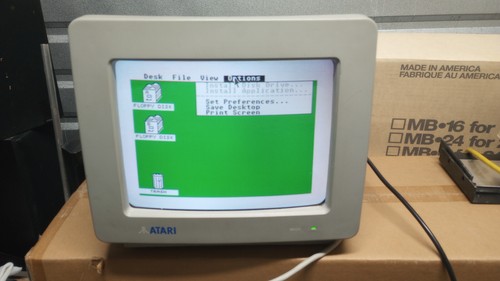 Atari 1040 STF w SC1224 Monitor, Mouse & Audio interface (Local Pickup ...