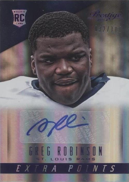 2014 Panini Prestige - Rookie Greg Robinson #237 Extra Points Purple ...