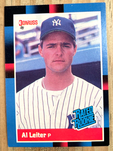 1988 DONRUSS AL LEITER ROOKIE CARD#43 NM-MT NY YANKEES METS MARLINS ...