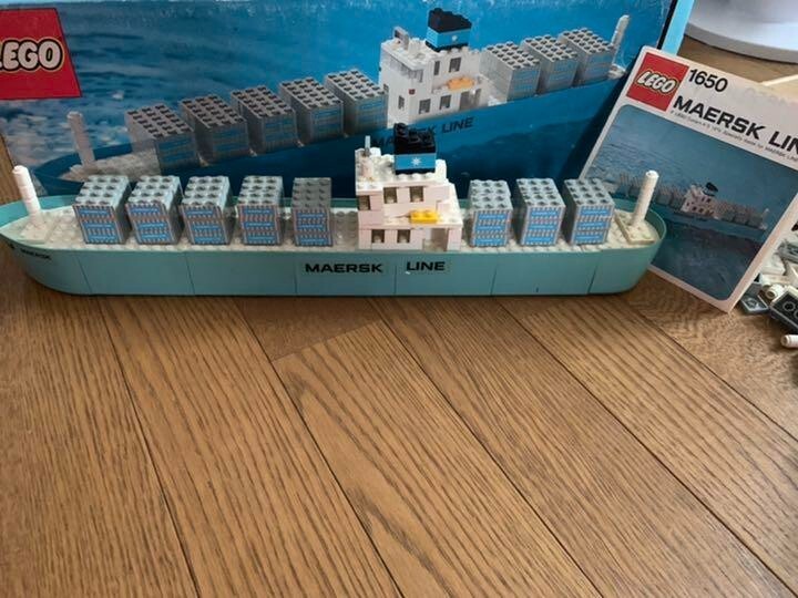 LEGO 1650 Maersk Line Container Ship LEGOLAND BOATS 1974 Vintage old | eBay