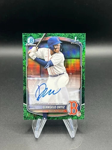 2025 Bowman D’Angelo Ortiz Green Grass Auto /99 SP 1st Bowman Chrome PAPI SOX! | eBay