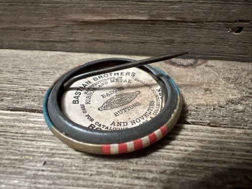 American Thresherman Pinback BB Clarke Uncle Silas Madison WI Bastain ...