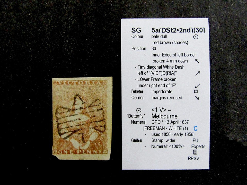 nystamps British Australian States Victoria # SG5A Used RPS Cert £550 ...