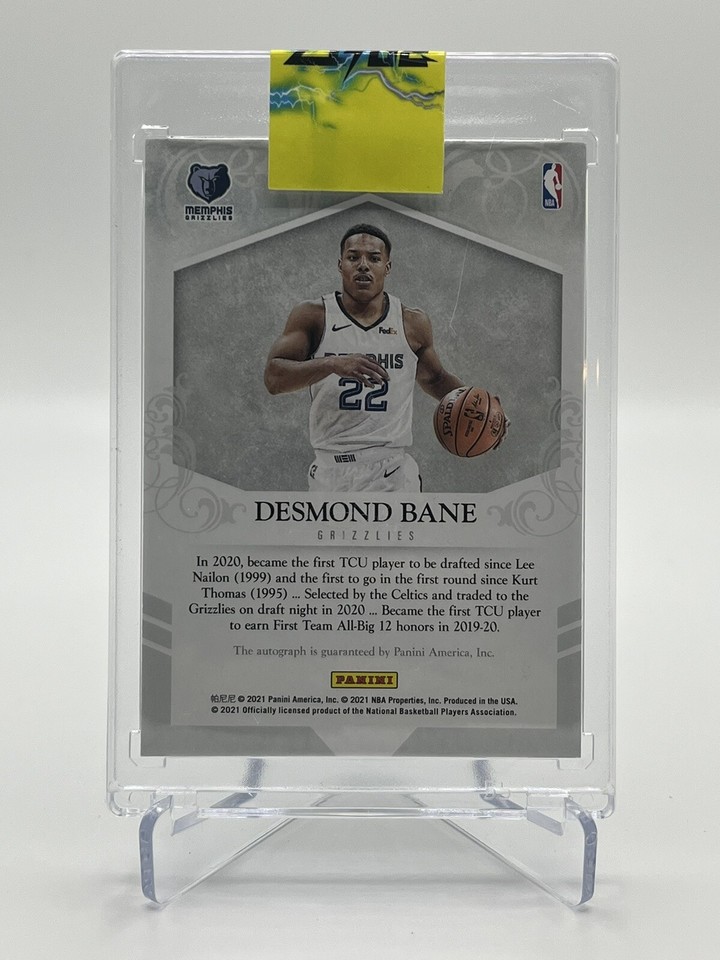 2020-21 Panini Desmond Bane Private Signings On Card Auto RC | eBay