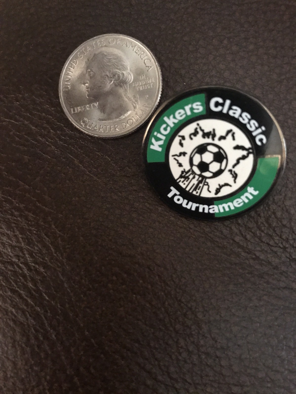 Soccer Kickers Classic Tournament Futbol Pinback Pin Classic Vintage ...