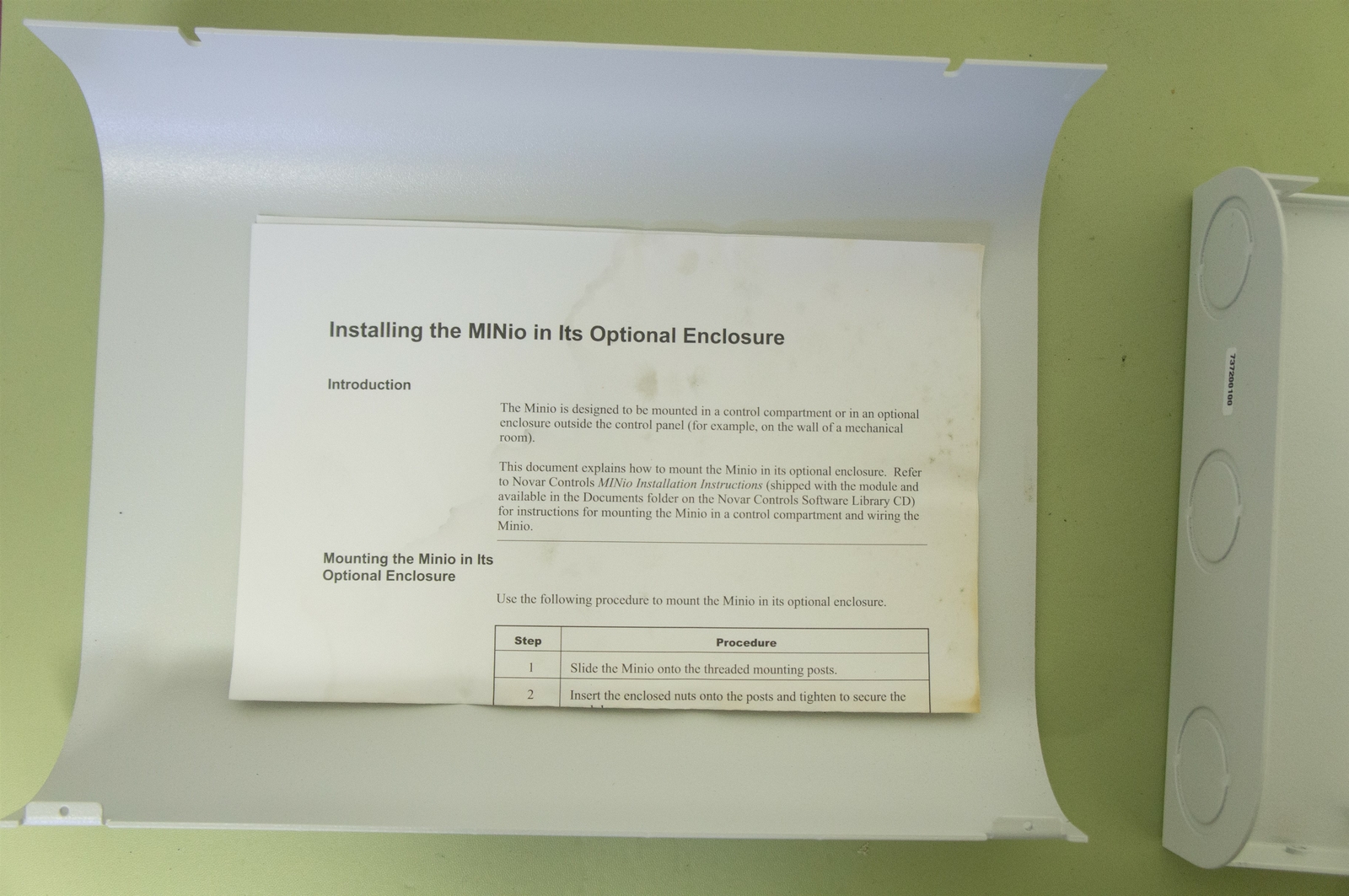 Honeywell Novar Minio Optional Enclosure 737200100 | eBay