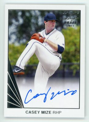 Casey Mize 2018 Leaf Ultimate Draft Baseball 1990 Auto Autograph #BA ...