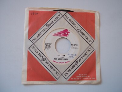 THE MOODY BLUES - Question / Candle Of Life - 45 RPM 7" Record 1970 | eBay