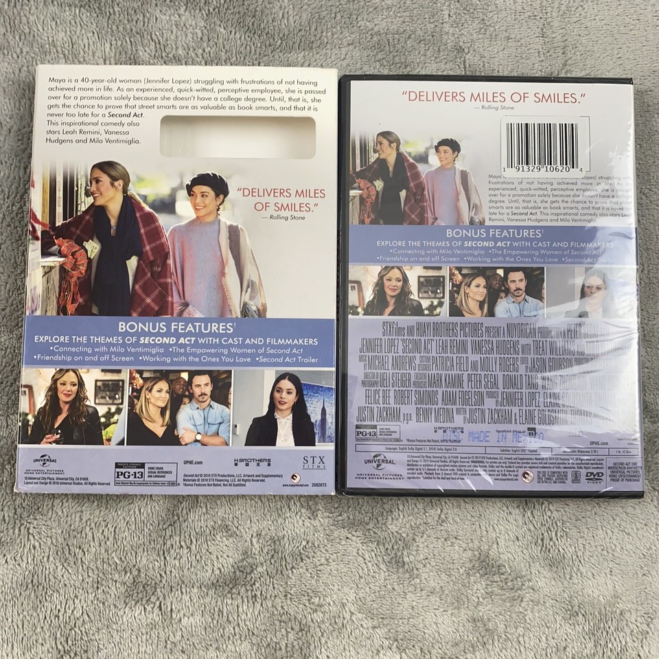 Second Act (DVD, 2019, STX Productions) Jennifer Lopez | eBay