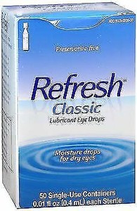 Refresh Classic Preservative free Drops 50 x 0.01 fl Oz Single Use ...