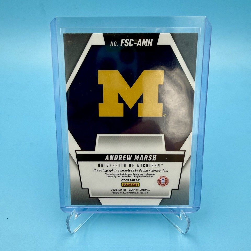 2025 Panini Mosaic - Andrew Marsh Future Scripts Auto #FSC-AMH Michigan ...