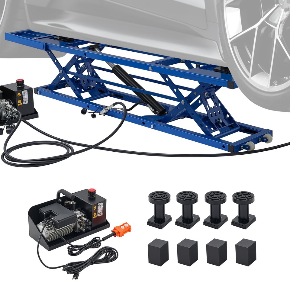 OMT 7000lb Automotive Mid Rise Scissor Auto Car Lift Garage Tool Auto ...