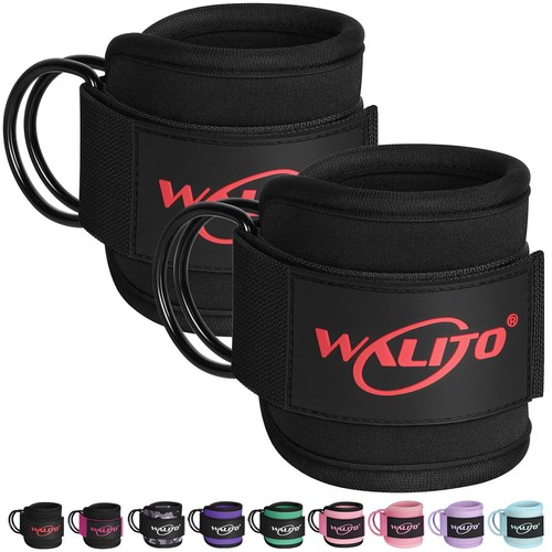 WALITO Gym Ankle Straps for Cable Machines Women & Men - Glute Kickback ...