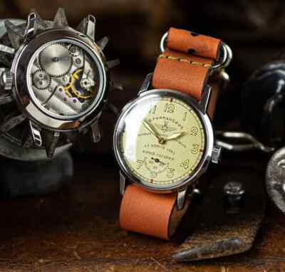 SHTURMANSKIE Gagarin "Pobeda" ("Victory"), Soviet pilot watch. USSR ...