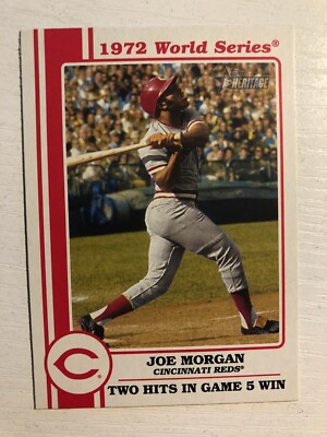2021 Topps Heritage High Number 1972 World Series Joe Morgan Reds 7 | eBay