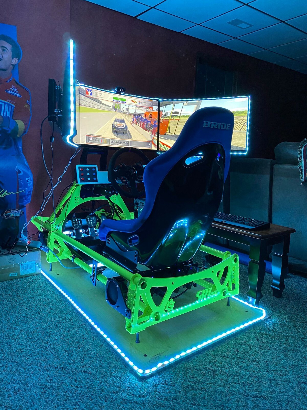 Racing Simulator Chassis EXTREME DUTY Fanatec Logitech Thrustmaster Sim ...