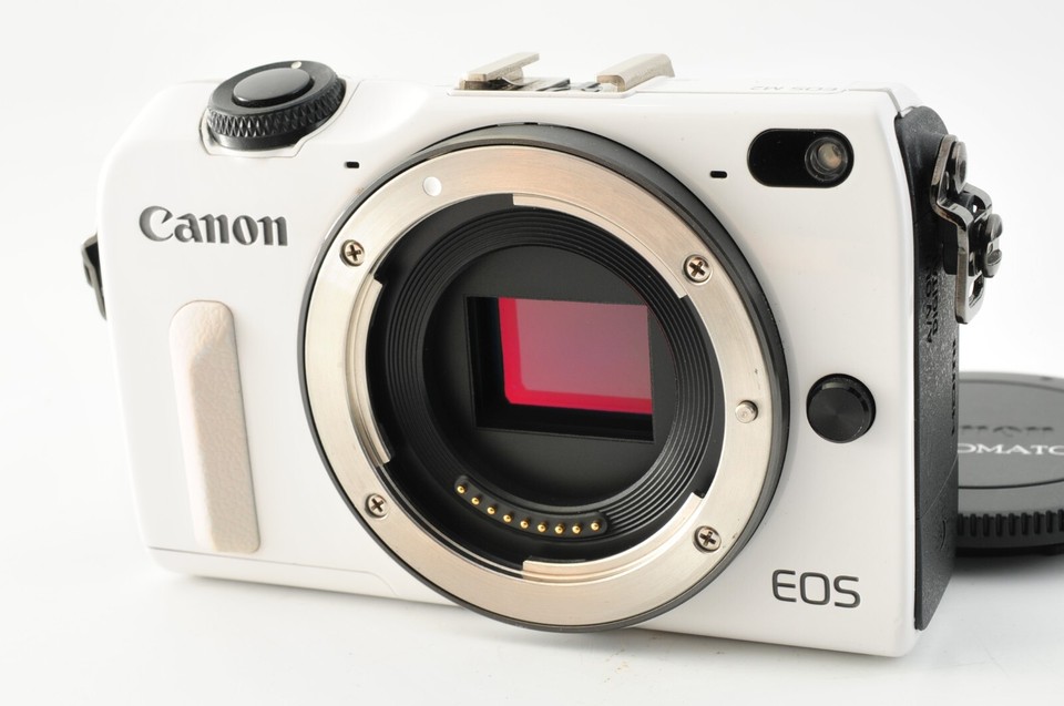 [Top Mint] Canon EOS M2 White 18.0MP Mirrorless Digital Camera Body ...