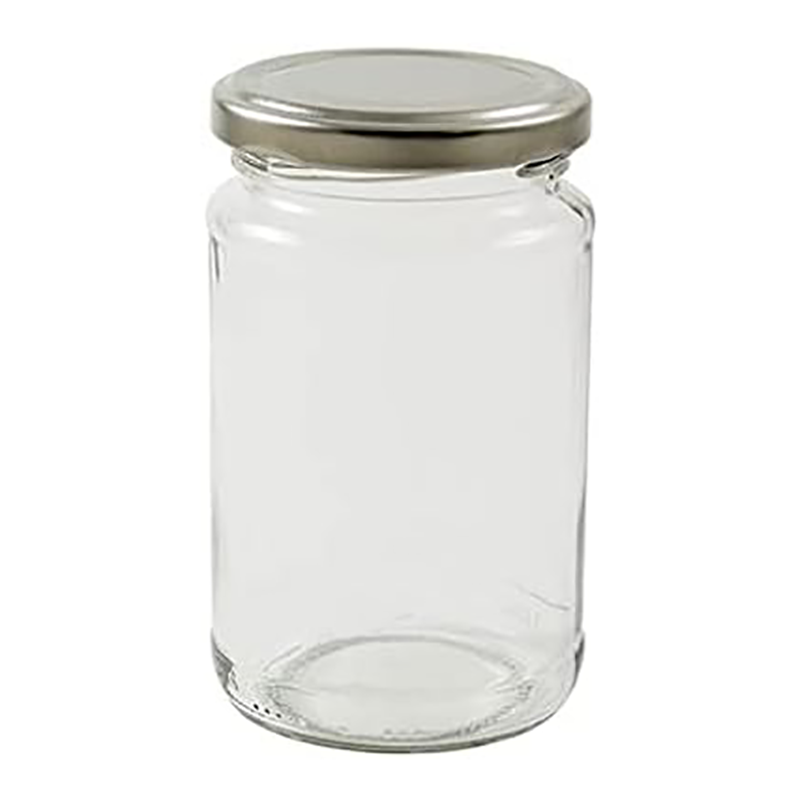 1lb Glass Jam Jars Lids Round Standard Preserving Jar Honey Marmalade ...