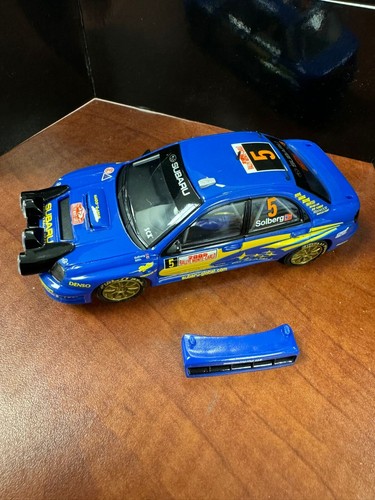 SCX 61810 1/32 Subaru Impreza WRC Solberg Slot Car. Blue. No. 5 | eBay