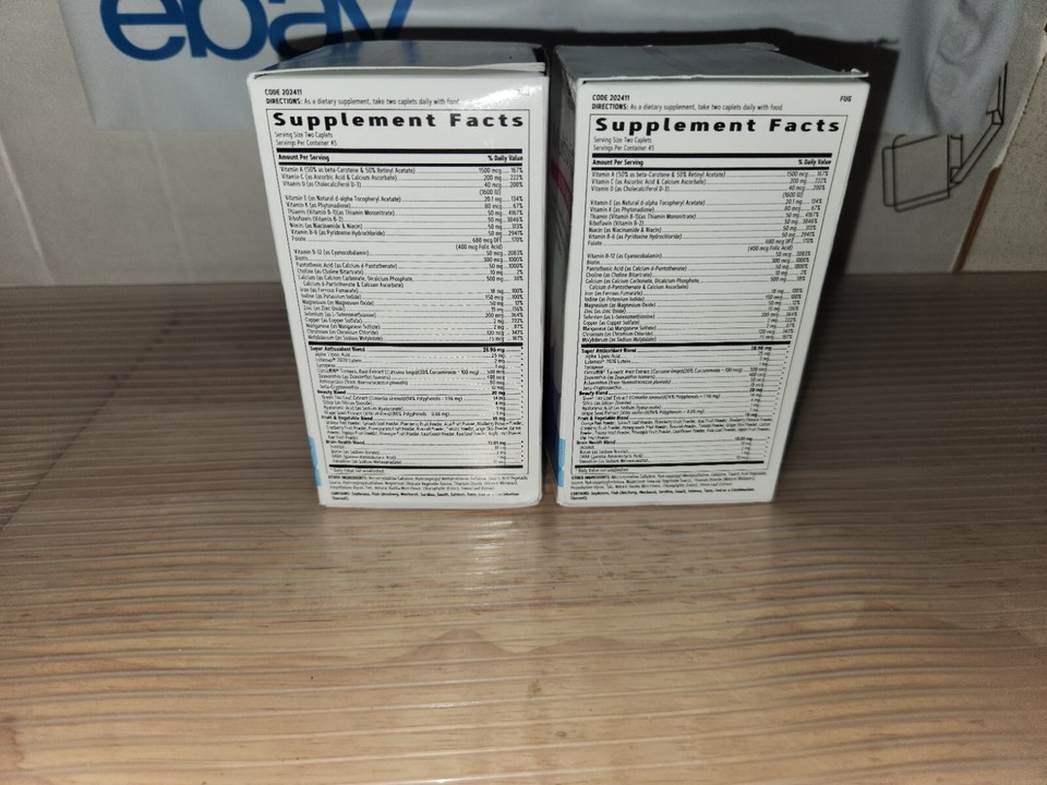 (2) GNC Women's Ultra Mega Multivitamin 90 Caplets Overall Health ...
