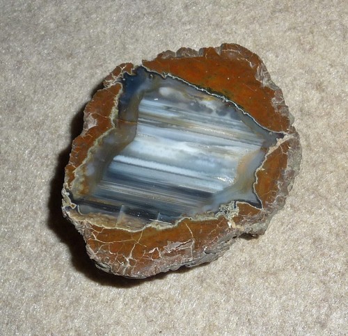 Large Polished Richardson Ranch Oregon geode Thunder Egg with water ...