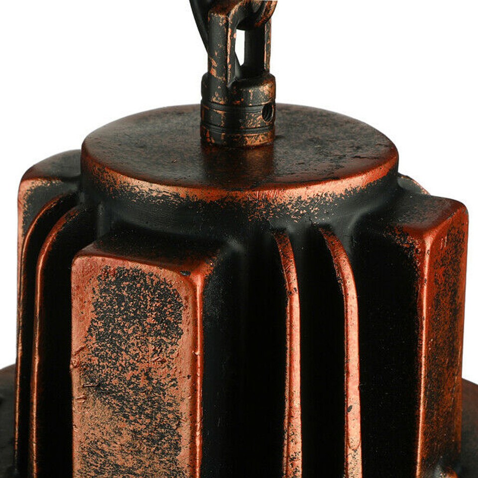 Rustic Hanging Dome Shade E27 Ceiling Light Fixture Warehouse Iron ...