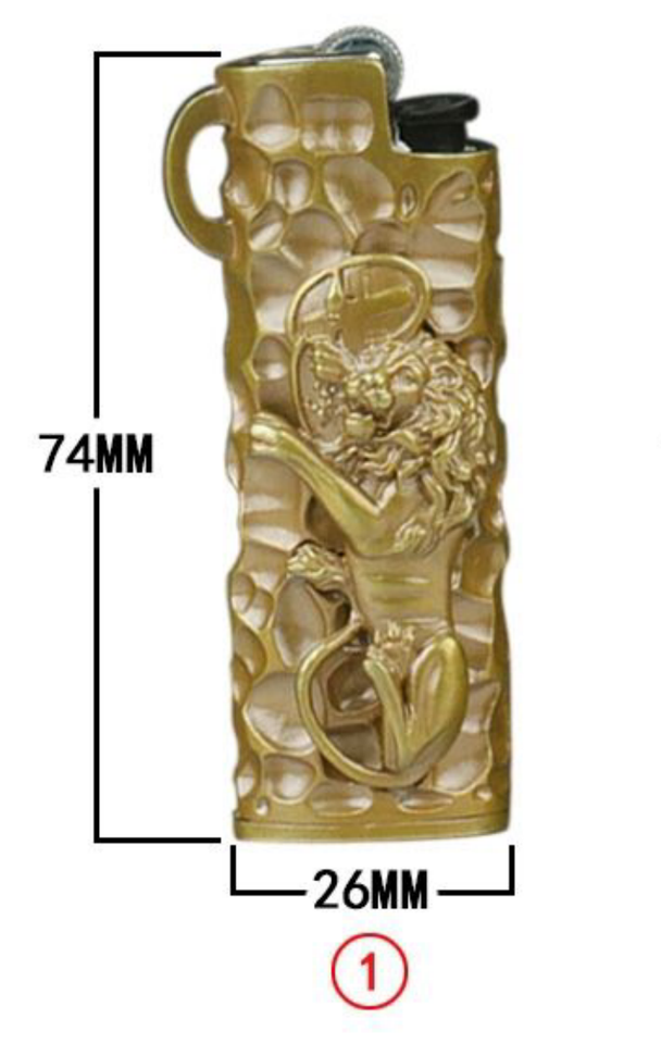 Copper Lighter Case Cover Fits Bic Lighter J3 Lighter Sleeve Cover Gift ...