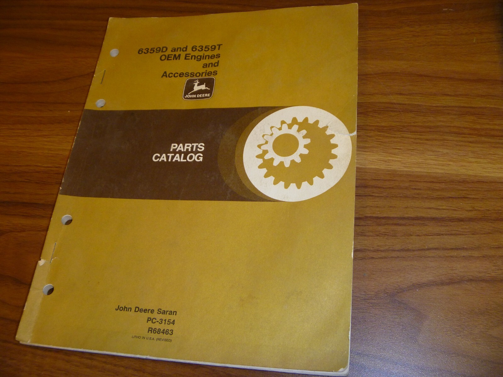 John Deere 6359D 6359T OEM Engine & Accessories Parts Catalog Manual ...